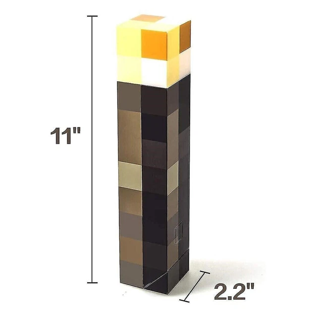 MINECRAFT GAME TORCH Lamp Led Night Light Home Decor Gift USB ...