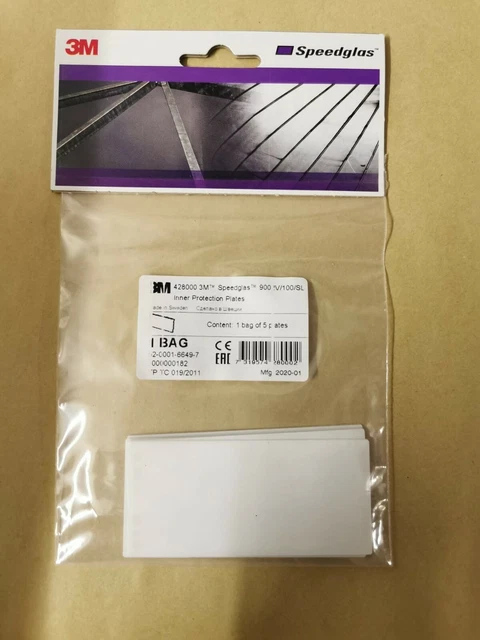 3M INSIDE PROTECTION Plate 9000FV SPEEDGLAS WELDING HELMET428000 Pack ...