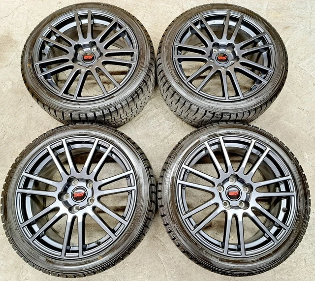JDM SUBARU WRX STI Spec C Genuine 18 inch Wheel 2019 Dunlop Winter Max ...