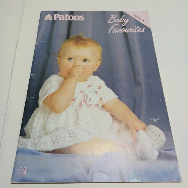 PATONS BABY FAVORITES Knitting Pattern Book No.789 Vg $12.95 - PicClick AU