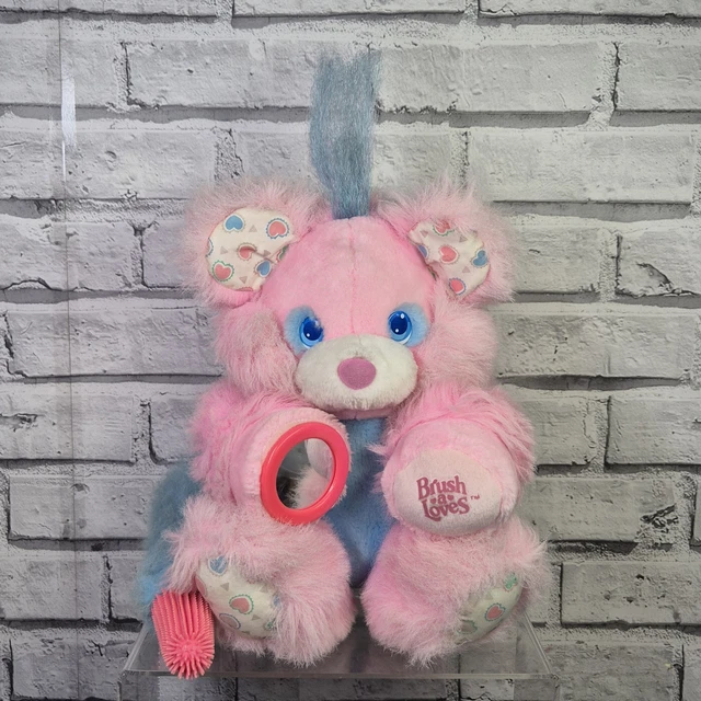BRUSH A LOVES Beauty Berry 10" Soft Toy Plush Vintage Pink Blue AmToy ...