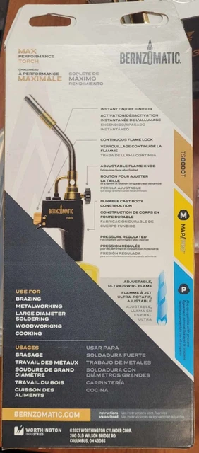 BRAND NEW! BERNZOMATIC TS8000T Max Heat Torch $87.73 - PicClick CA