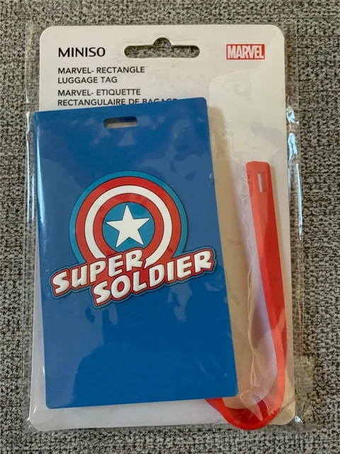 NEW MINISO MARVEL CAPTAIN AMERICA Super Soldier Logo Premium Luggage ...
