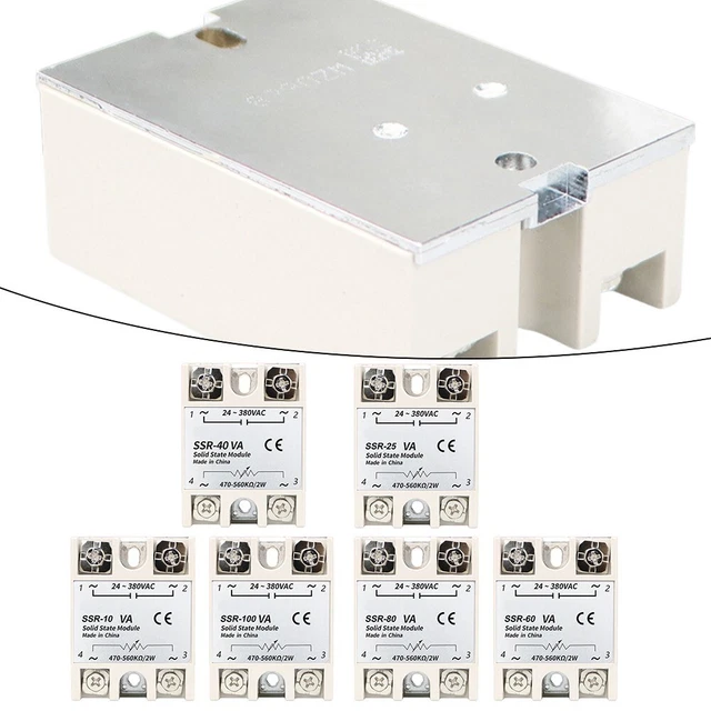 PRESTAZIONI AFFIDABILI RELÈ a stato solido SSR 10VA 25VA 40VA 60VA 80VA 100VA EUR 13,54 ...