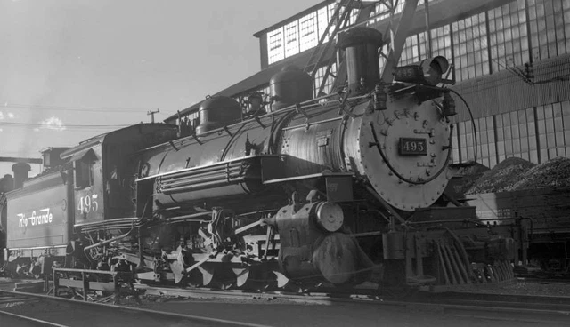 D&RGW DENVER RIO Grande Western Railway Narrow Gauge, No 495 Old Train ...