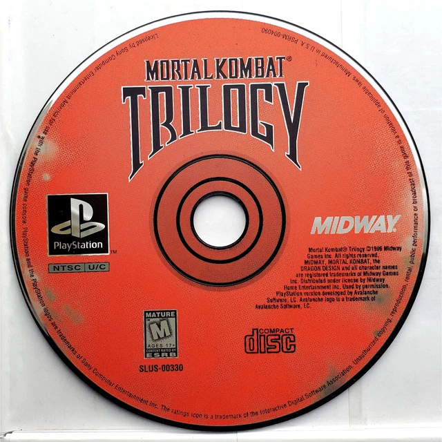 MORTAL KOMBAT TRILOGY Greatest Hits - Sony Playstation Pristine PS1 ...