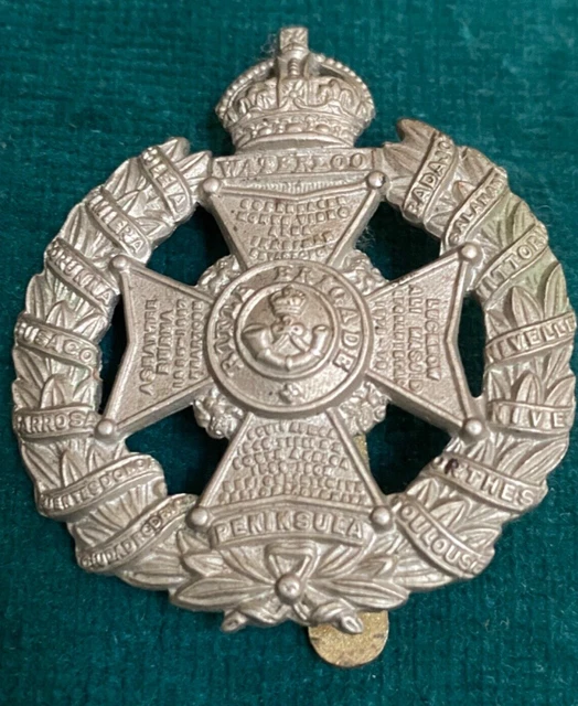 ORIGINAL MILITARY CAP Badge Waterloo The Rifle Brigade Army Infantry ...