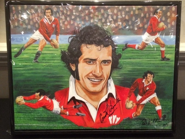 RUGBY GARETH EDWARDS No 9 Strictly Signed Limited Edition Canvas Art By ...