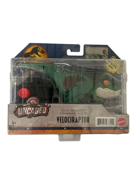 JURASSIC WORLD DOMINION Uncaged Click Tracker Velociraptor Mattel EUR ...