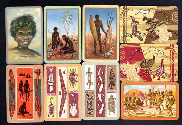 VINTAGE SWAP/PLAYING CARDS - Aboriginal Themes x 9 EUR 3,96 - PicClick FR