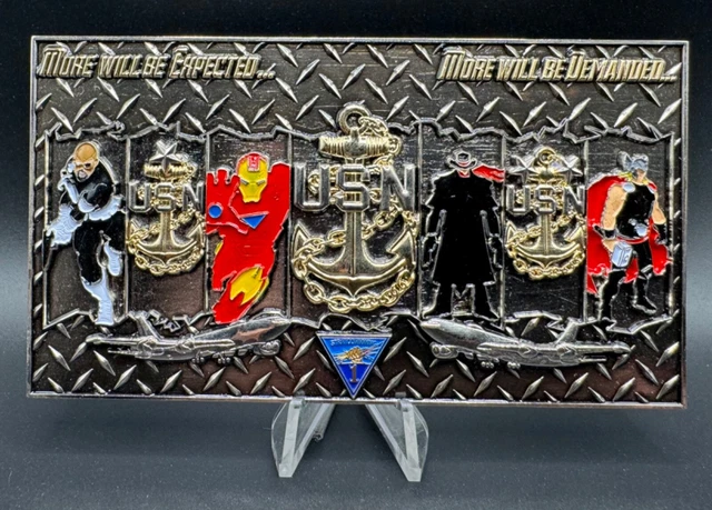 XL USN USN Navy STRATCOM Wing 1 CPO Chief's Mess TACAMO pièce de défi ...