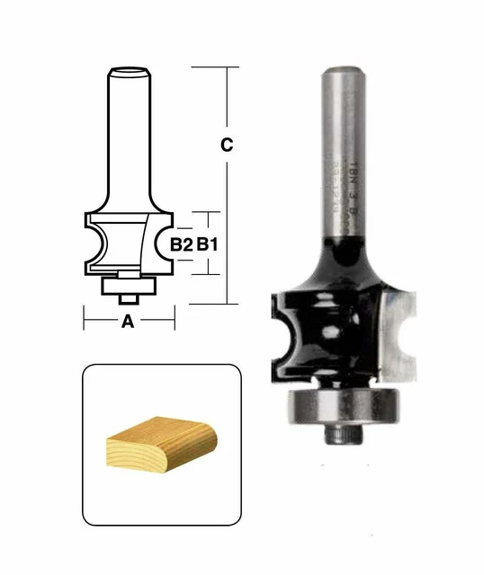 CARBITOOL BULL NOSE Router Bit TBN32MB 1/2 EUR 60,06 - PicClick FR