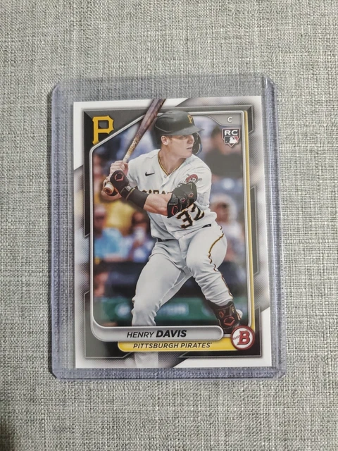 CARTA ROOKIE HENRY Davis 2024 Bowman Baseball #61 Pittsburgh Pirates RC ...