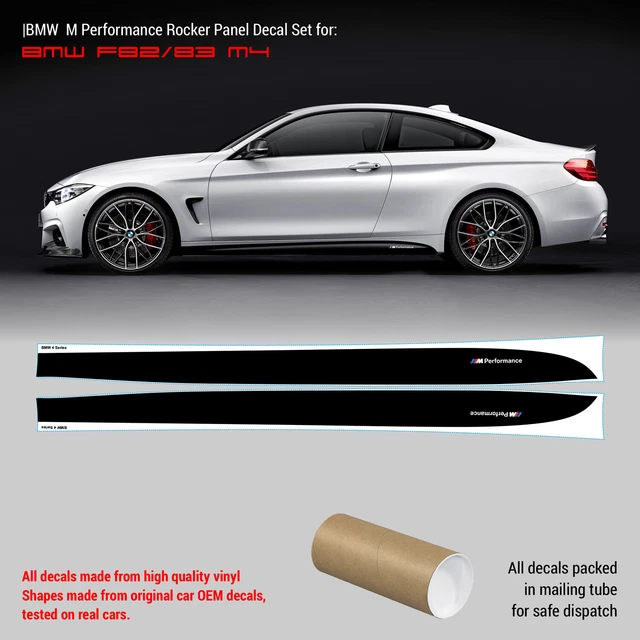 BMW M PERFORMANCE Side Stripes decals Set for M4 F82 F83 $150.00 ...