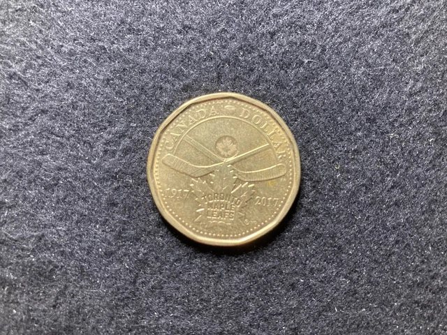 2017 CANADA TORONTO Maple Leaf 100th Anniversary $1 One Dollar Loonie $3.00 - PicClick CA