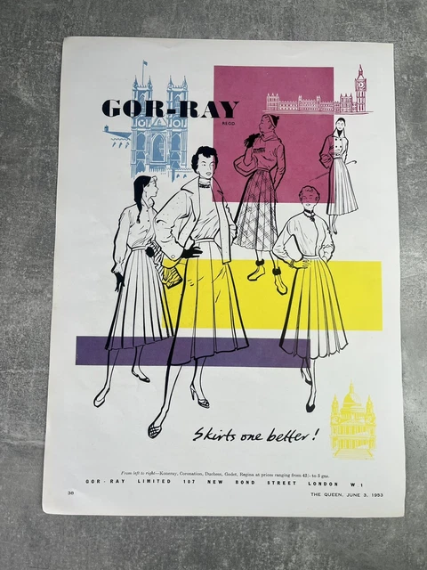 GOR-RAY FASHION SKIRTS - Vintage Advertising - Original Advert - 3rd ...