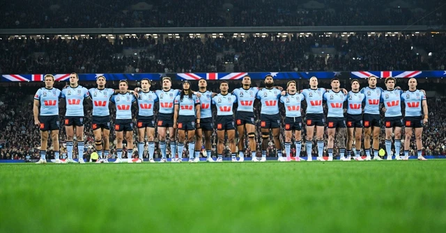 NSW BLUES 2024 State Of Origin Nrl Rugby Champions Team Player Photo ...