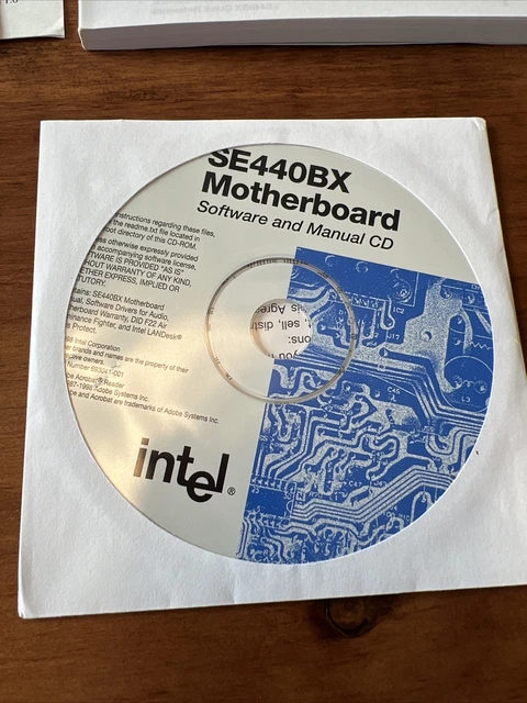 INTEL EXPRESS INSTALLER Driver and Utilities CD SW SE440BX With Manual ...