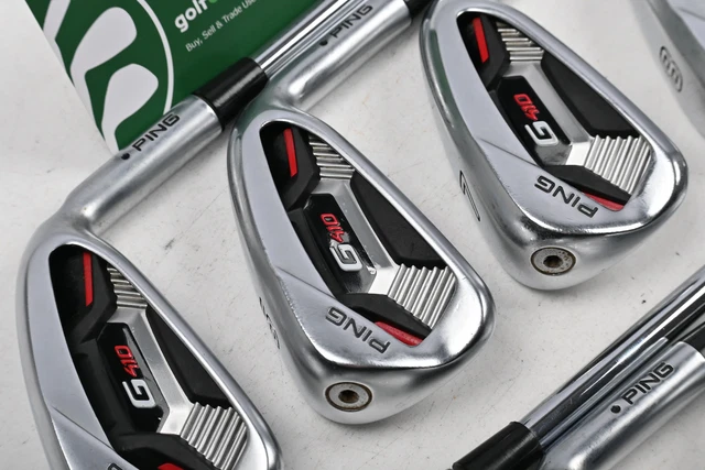 PING G410 IRONS / 5-SW+UW / Black Dot / Stiff Flex Ping AWT 2.0 £551.99 ...