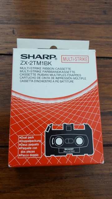SHARP FONT WRITER Word Processor ZX-2TM1BK Multi Strike Ribbon Ink ...
