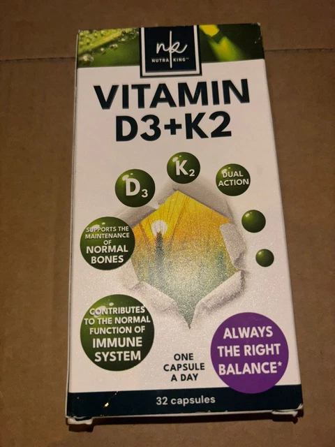 NUTRA KING VITAMIN D3+K2 Immune System Support,Joints, Skin & Muscles ...