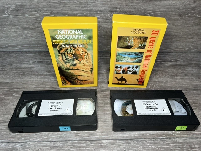 NATIONAL GEOGRAPHIC VHS - 30 Years of National Geographic & Tigers Of ...