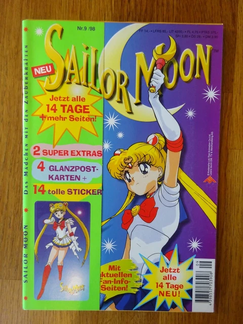 SAILOR MOON COMIC #9/98 con cartoline + adesivo + poster! NUOVO! Manga ...