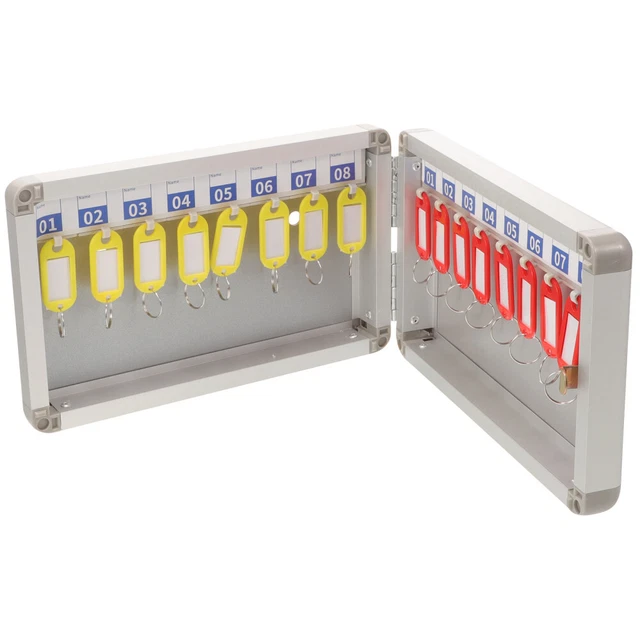 KEY BOX HOLDER with Labels 16 Keys Storage Cabinet Metal £28.38 ...