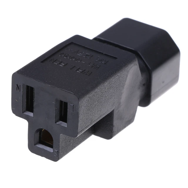 C14 TO NEMA 5-15R PDU USP power adapter IEC male to US female adapter plug_ch.'. $5.01 - PicClick CA