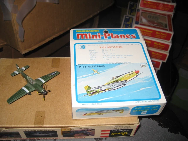 VINTAGE BACHMANN MINI planes #90 P-51 Mustang $29.99 - PicClick