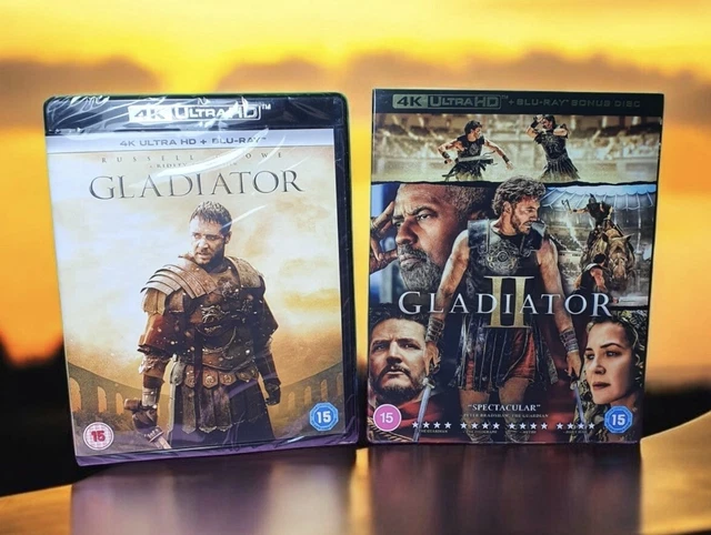 GLADIATOR 2 + Gladiator 4K UHD blu ray Brand new foil P&P Free £39.99 - PicClick UK
