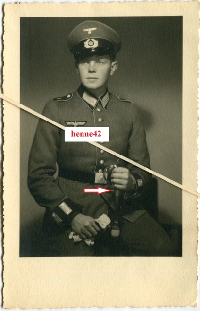 FOTO PORTRAIT WEHRMACHT Kavallerie-Regiment 3 Rathenow mit Säbel im ...