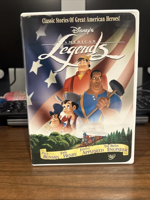 DISNEY'S AMERICAN LEGENDS DVD 2002 w/ Insert Animated Rare OOP $21.02 ...