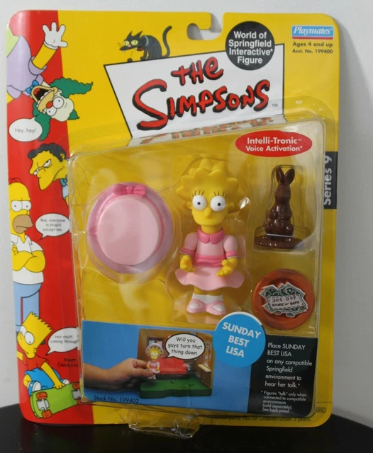 SUNDAY BEST LISA Simpsons Action Figures World Springfield Series 9 ...