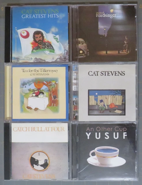 6 CD CAT stevens (yusuf) - teaser, catch bull, tillerman, roadsinger ...