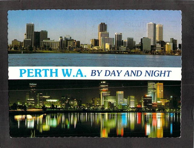 B4857 AUSTRALIA WA Perth Day and night MDS PU1980's postcard $10.70 ...