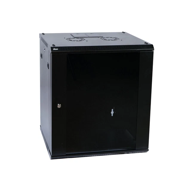 TECMOJO STANDARD 12U Wall Mount Server Cabinet Locking Door 450mm depth Black £134.63 - PicClick UK