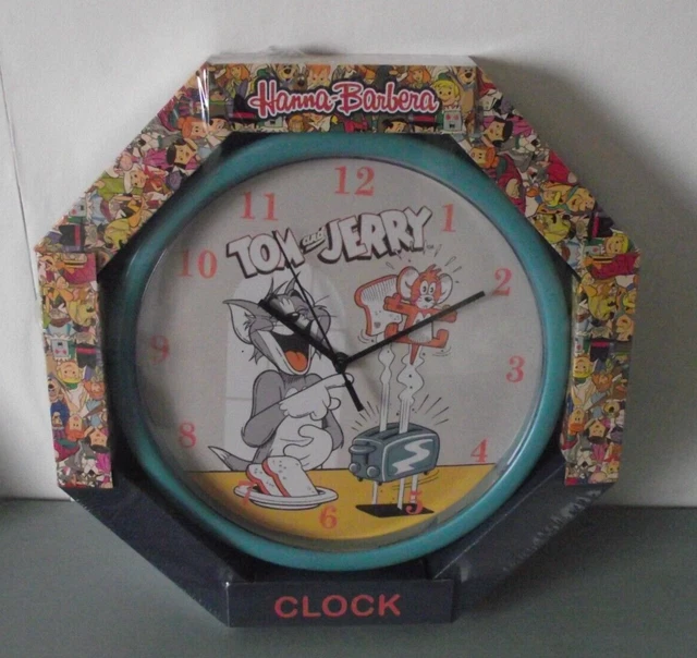 TOM & JERRY Hanna Barbera Official Wall Clock Warner Bros. New & Sealed ...