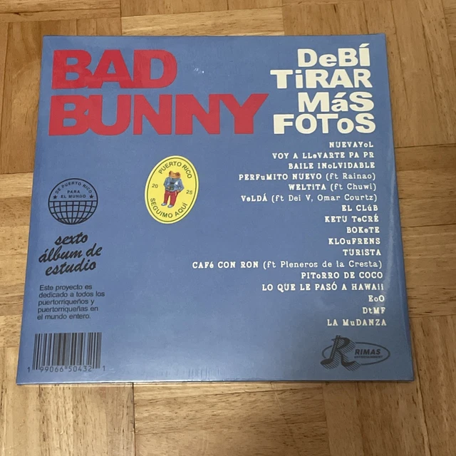 SEALED BAD BUNNY DTMF Debi Tirar Mas Fotos BLUE vinyl 2LP £104.60 ...