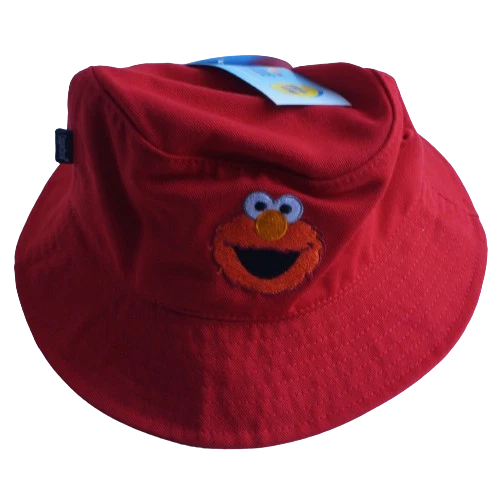 SESAME STREET BUCKET Hat w/ Chin Strap - Elmo - Coppertone UV ...