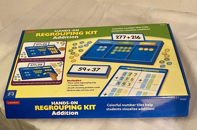 LAKESHORE HANDS-ON ADDITION With Regrouping Kit Item # FF297 Learning ...