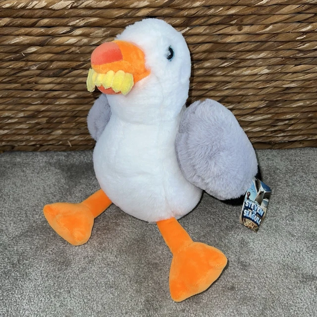 STEVEN THE SEAGULL Seaside Cuddly Plush Soft Toy With Chip In Mouth ...