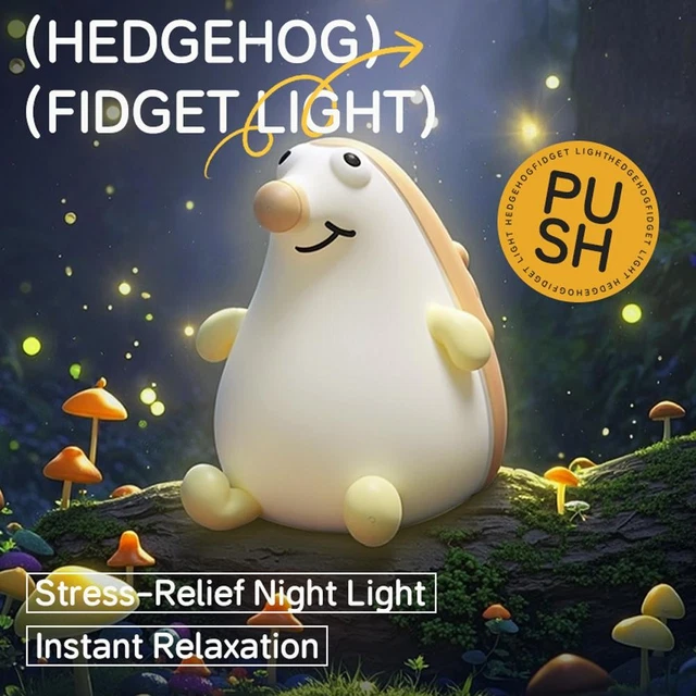 CUTE HEDGEHOG DESIGN,CREATIVE Bedside Sleep Night Lamp For Room Decor ...