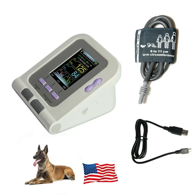 DIGITAL AMBULATORY BLOOD Pressure Monitor Veterinary use CONTEC 08A VET ...