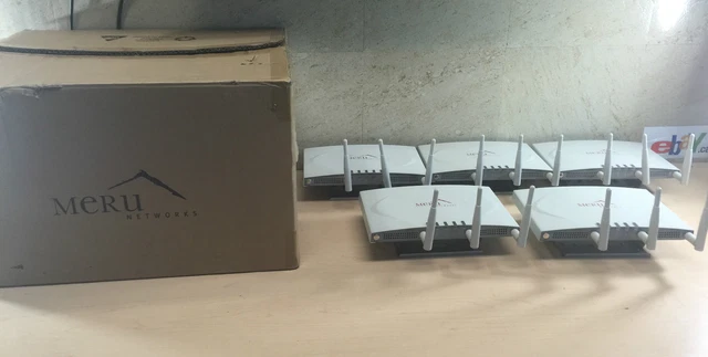 MERU NETWORKS DUAL Radio Access Point AP 300~LOT OF 5 ~FREE SHIP $134. ...