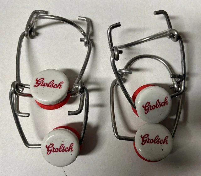 4 X GROLSCH Swing-Top Flasche ORIGINAL Kappen Vintage Retro 80er Stil ...