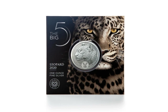 5 RAND BIG FIVE - Leopard Südafrika South Africa 1 oz Silber BU 2020 ...