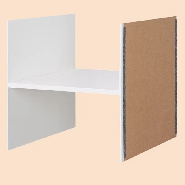 IKEA KALLAX HORIZONTAL or vertical Insert with 1 Shelf organizer white ...