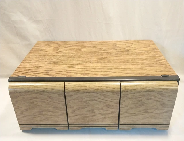 VINTAGE FAUX WOOD 3-Drawer CD Storage Cabinet Rack Holder - Holds 60 ...