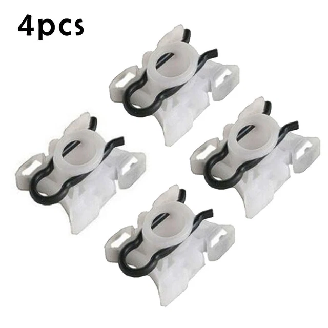 SLIDING GUIDE CLIPS Kit Lift Plastic Rail Regulator Replacement White 4 ...